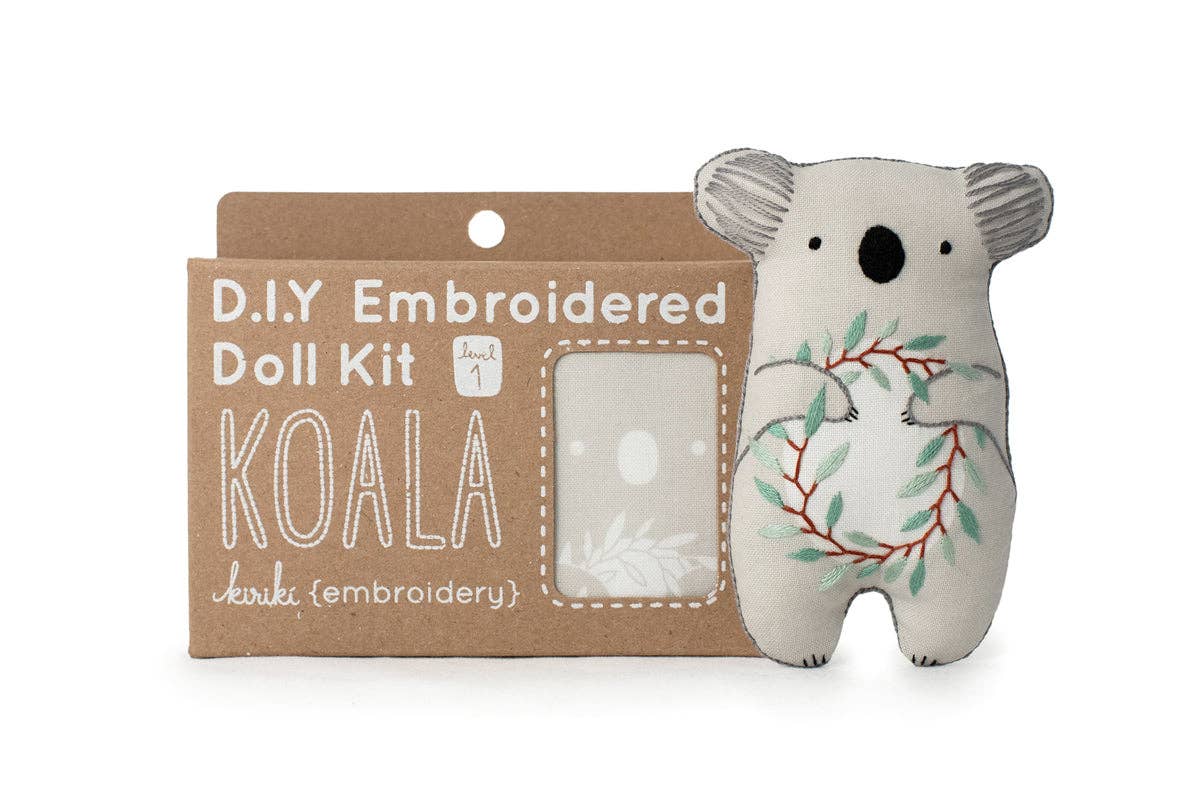 Kiriki Press Koala Embroidery Kit – thread